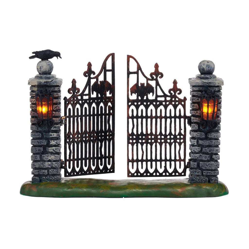 D-56 Halloween Collectible: Spooky Wrought Iron Gate – greengate Garden ...